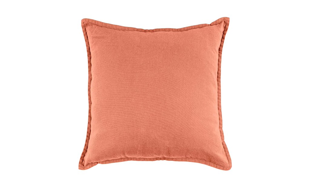 Jastuk Stonewash 45x45cm narandžasti
