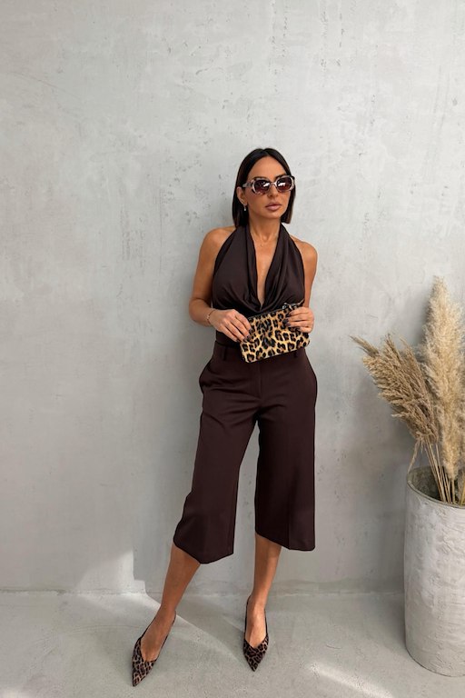 KAILEY CHOCOLATE KAPRI PANTALONE