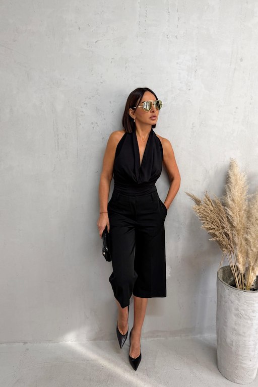 KAILEY BLACK KAPRI PANTALONE