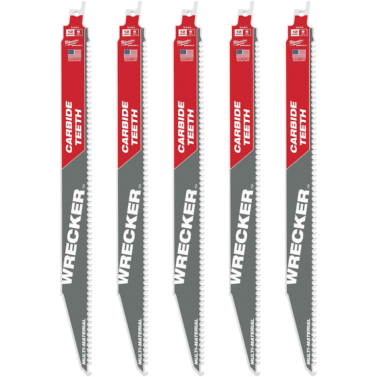 Milwaukee – List testere od tvrdog metala 300 mm, 6 TPI, 5 kom – 48005543