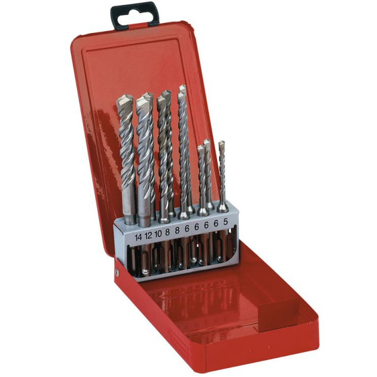 Milwaukee – Set burgija za beton, SDS Plus M2, 2-rezna, 5 – 14 mm – 4932352340