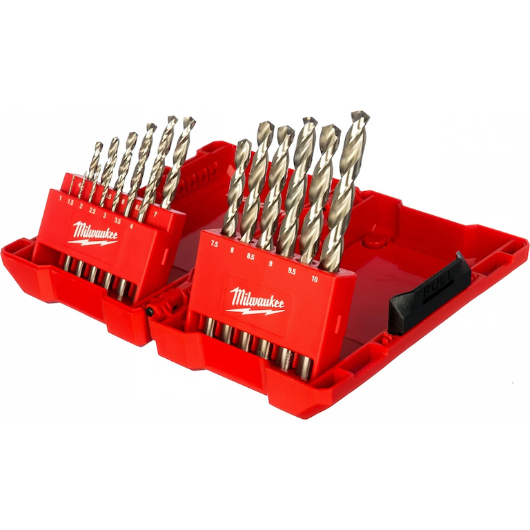 Milwaukee – Set burgija za metal, HSS-G, 6 kompleta od 19 – 4932352375