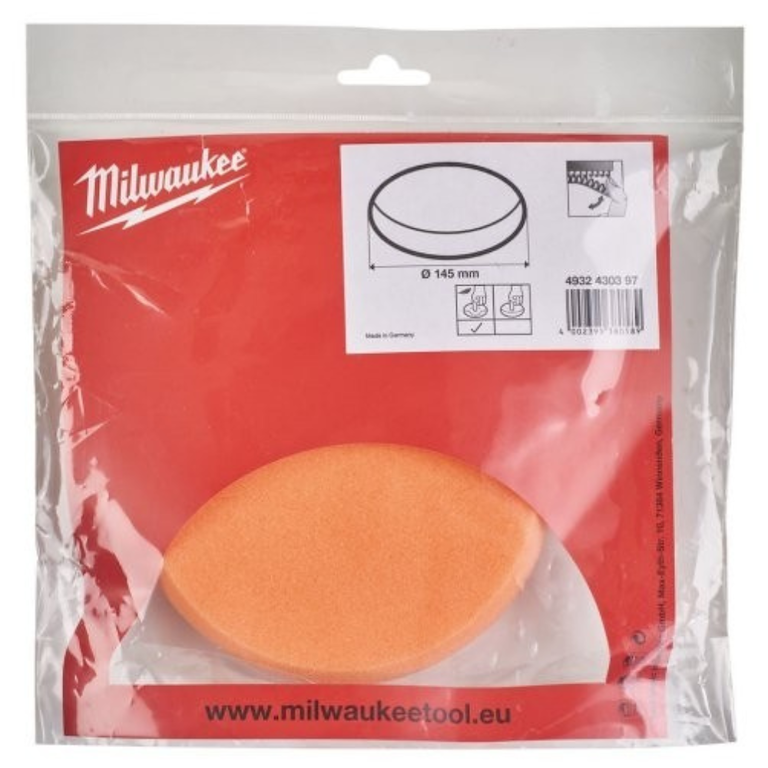 Milwaukee – Sunđer za poliranje, meki, 145 x 30 mm – 4932430397