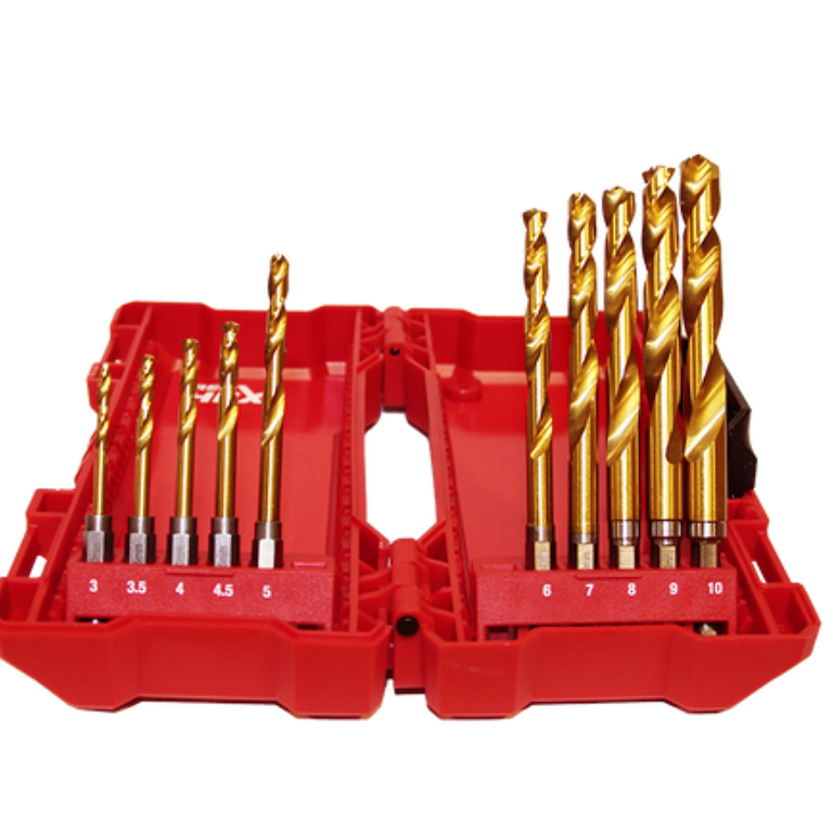 Milwaukee – Udarne burgije za metal 3-10mm SA HEX PRIHVATOM 1/4” SET 10/1 – 48894759