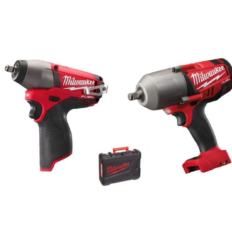 Milwaukee Set M18 FPP2V-524X SET – udarni pištolj M18 CHIWF12-0 + udarni odvijač M12 CIW38-0, 4933448418+4933440460