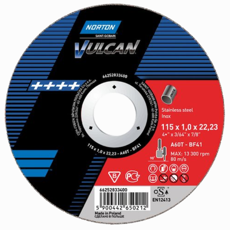 Norton – Rezna ploča Ø115x1x22. 23 – Norton 115×1