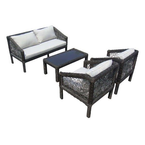 Picaso sofa set braon, 035439