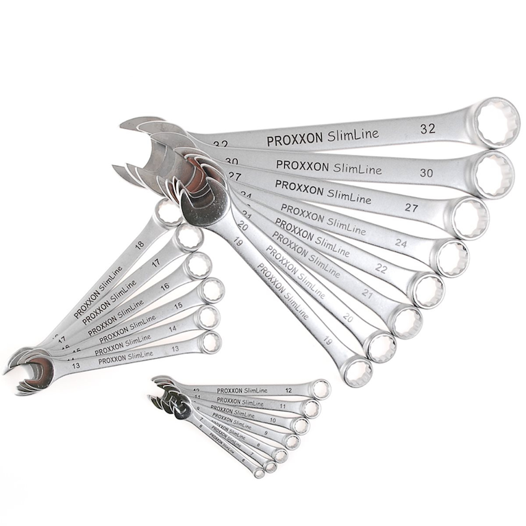 Proxxon – Slim-Line set viljuškasto-okastih ključeva 6mm-32mm , 21 kom. – P238226
