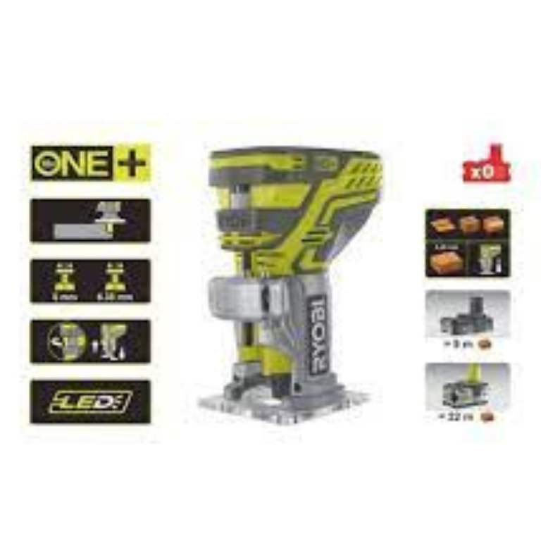 Ryobi Aku. Glodalica kružna 18V ONE+ R18TR-0 Solo, 5133002917