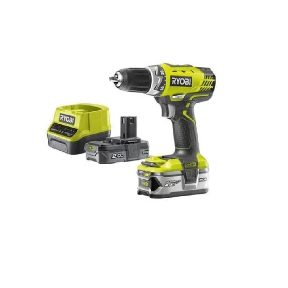 Ryobi čekić bušilica + Bat2.0Ah + 1xBat.4.0Ah + Pu.RCD18-242S, 5133003737