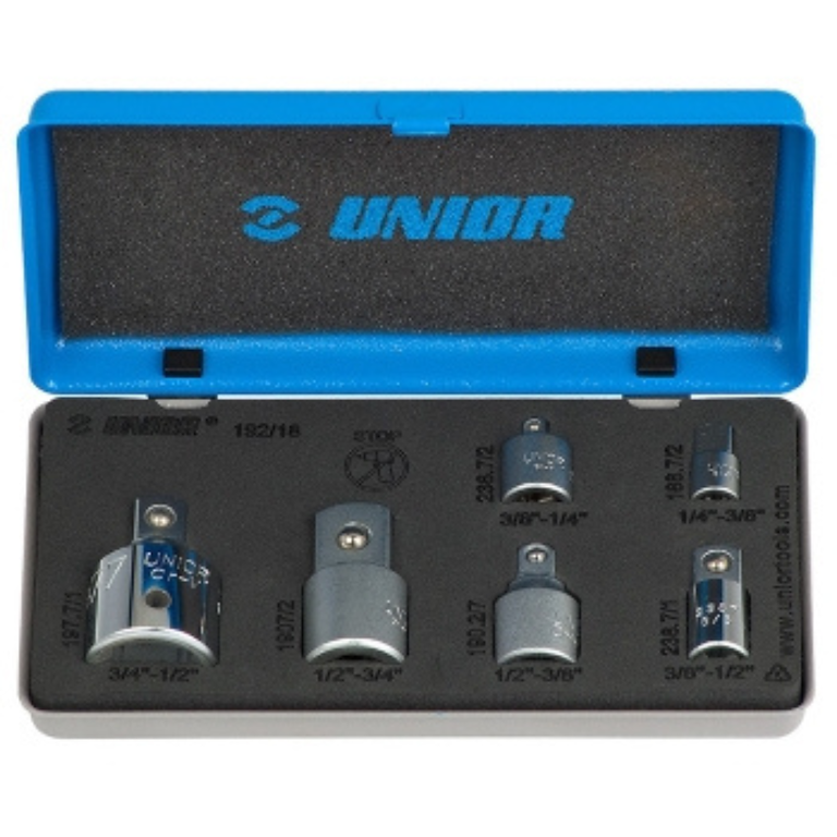 Unior – Adapteri u metalnoj kutiji 192/18 – 619418