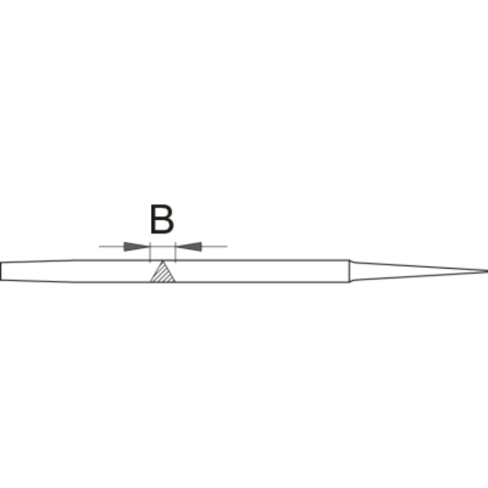Unior – Turpija trougaona – gruba 100 – 619325