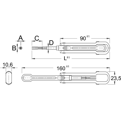 Unior Alat za konektore sa simetričnom viljuškastom glavom 142mm, 620992