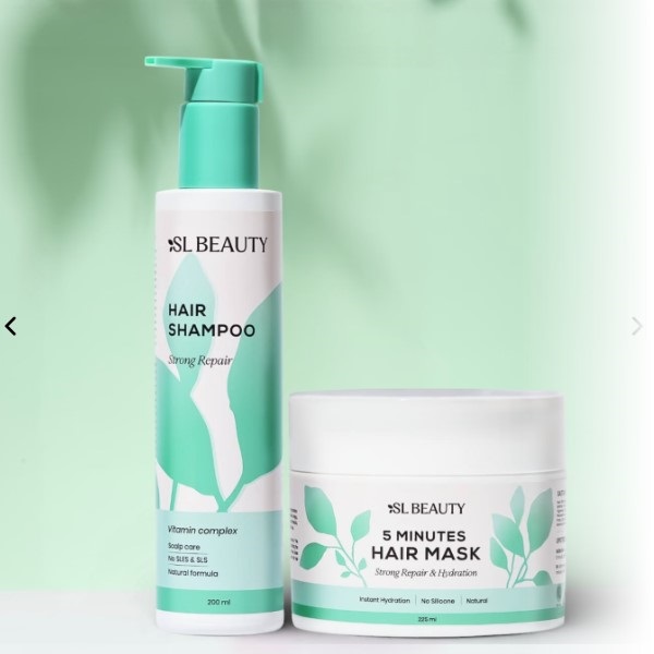 SET ŠAMPON I MASKA ZA OBNOVU I HIDRATACIJU KOSE SL BEAUTY
