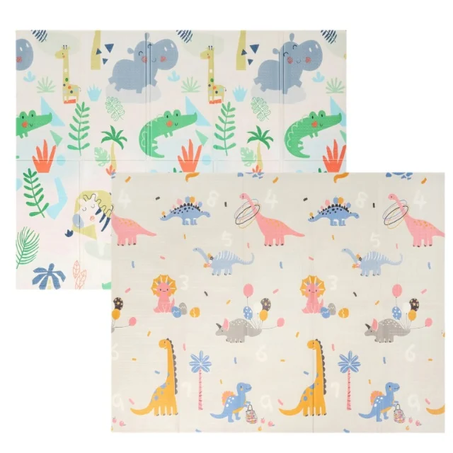 NouNou Sklopiva podloga za igru od XPE pene Dino & Safari 150 x 180