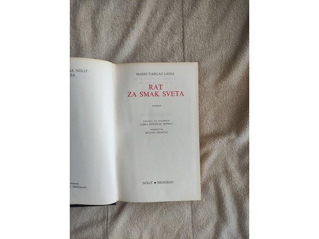 Rat za smak sveta,Mario Vargas Ljosa