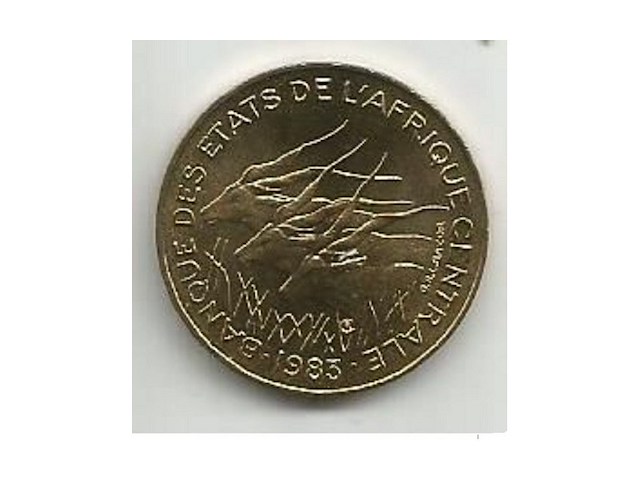 Central African States 10 francs CFA 1983. KM#9