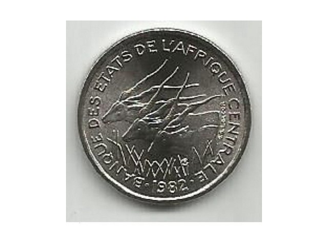 Central African States Chad 50 francs CFA 1982. KM#11 l