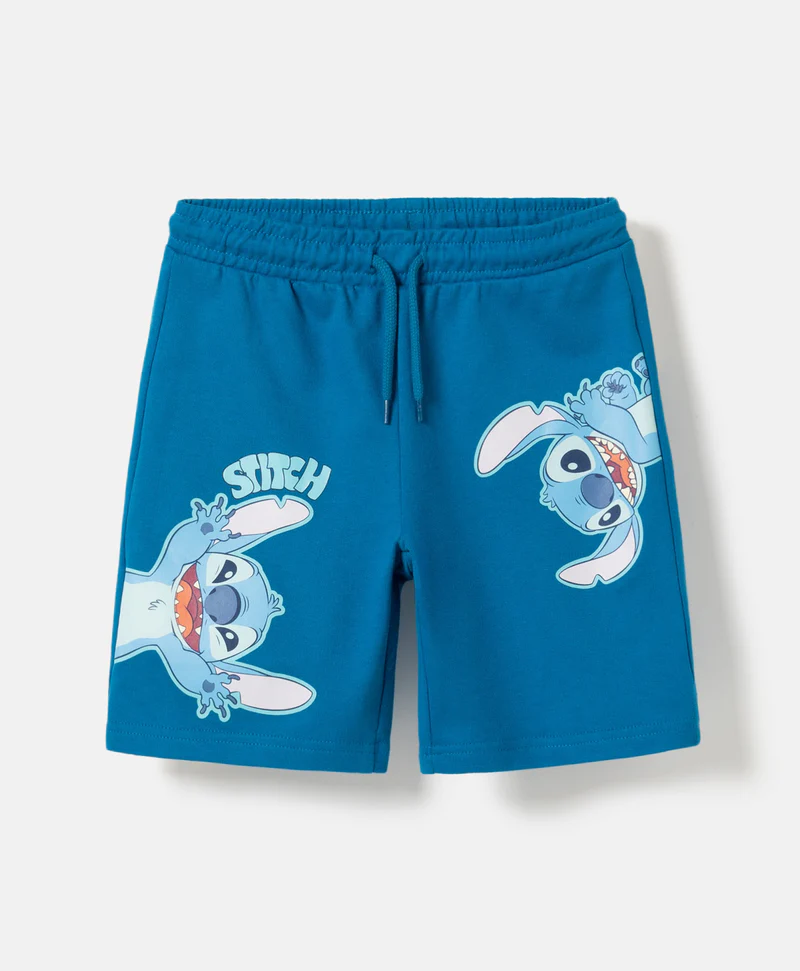 Plavi šorts za dečake Stitch 100% pamuk