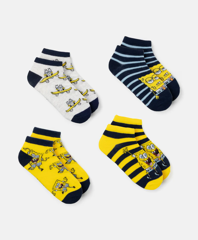 Set od 4 para čarapa stopica SpongeBob