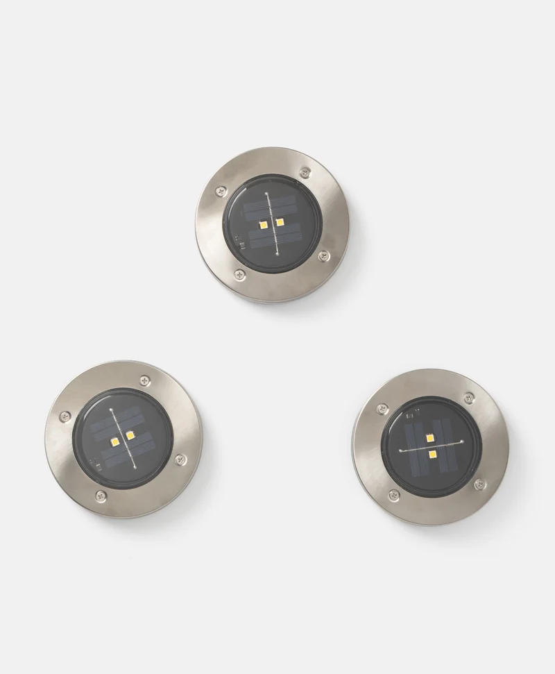 Set od 3 podne solarne lampe