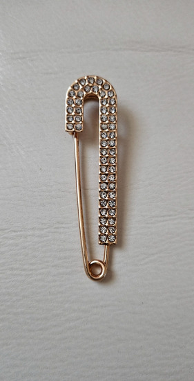 Gold-tone dekorativna sigurnosna nova pin šnala