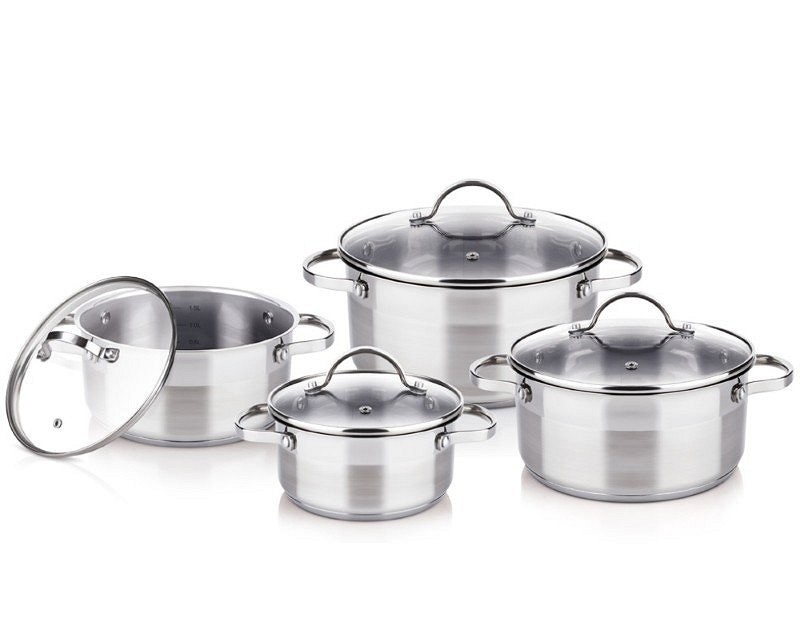 LAMART SET ŠERPI LTSSSET8 SA POKLOPCEM INOX