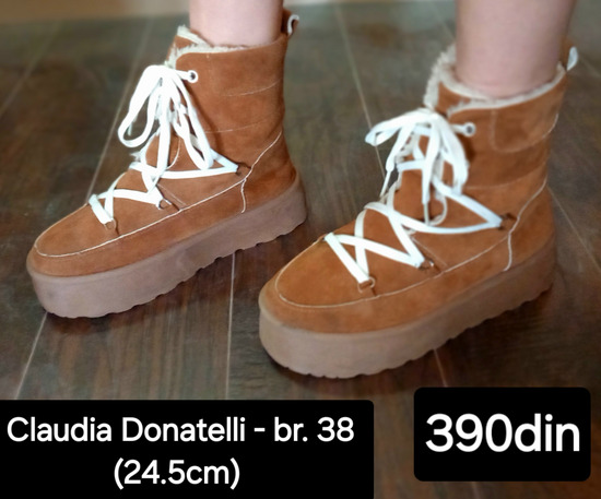 Claudia Donatelli čizme zimske braon br. 38