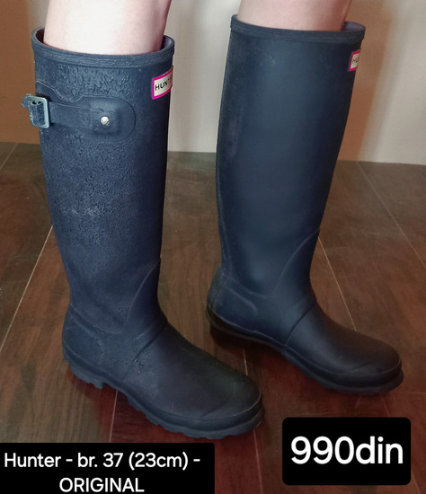 Hunter ženske čizme gumene crne br. 37 - ORIGINAL