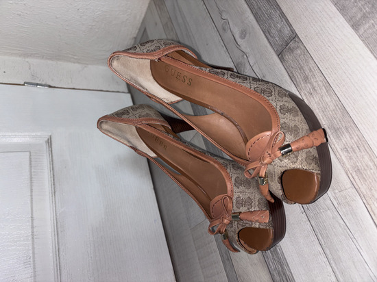 Guess open toe heels