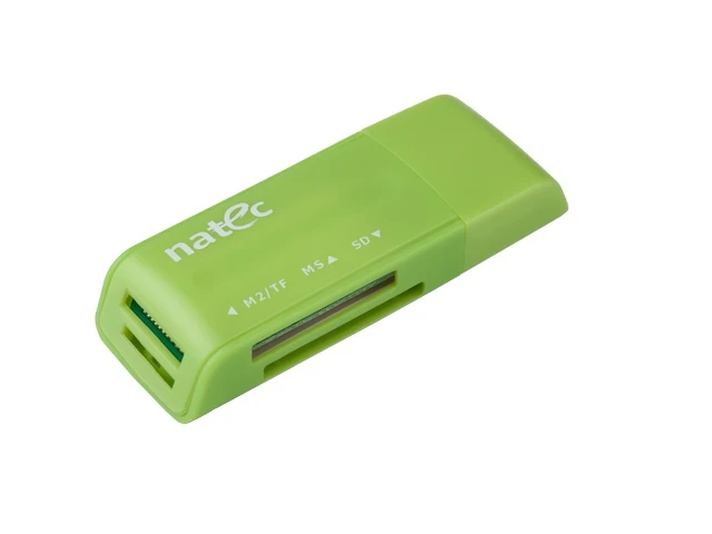 Natec Ant3 (NCZ-0582) čitač kartica M2/microSD/MMC/MS/RS-MMC/SD/T-Flash USB 2.0 zeleni