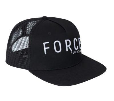 Kačket FORCE TRUCKER LOGO 3D, crno-beli