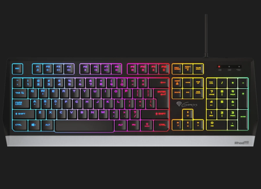 Natec NKG-1528 GENESIS RHOD 300 US RGB gejmerska tastatura crna
