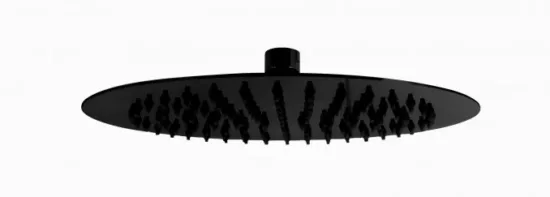 RUŽA TUŠA COPEN Ø250MM MATT BLACK S/S 304