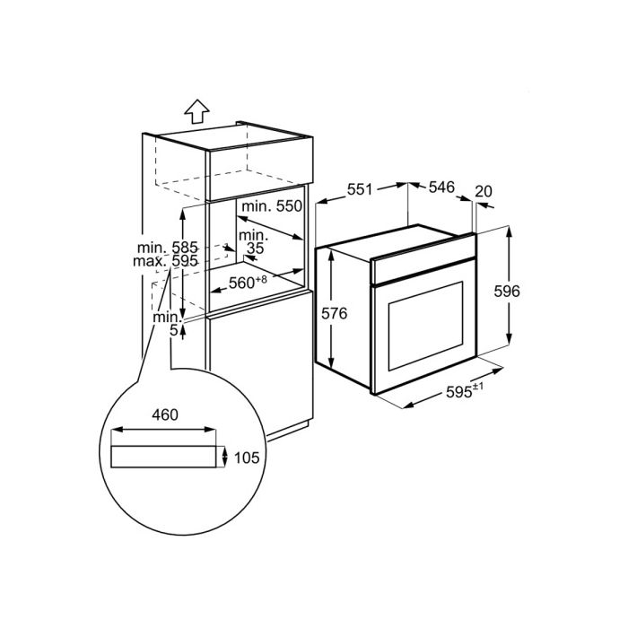 AEG ugradna rerna OK8NW00MB