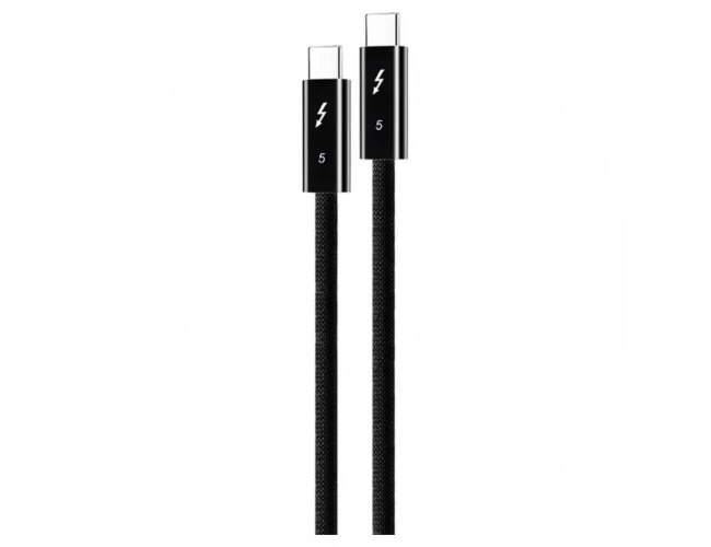 Coteci Thunderbolt OF-065 kabl za telefon USB C (muški) na USB C (muški) 120Gbps 240W 4K 0.25m crni