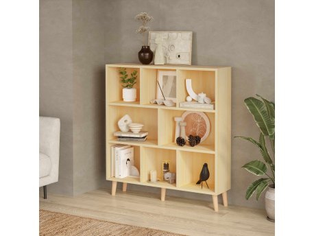 HANAH HOME Polica za knjige Bristol Maple