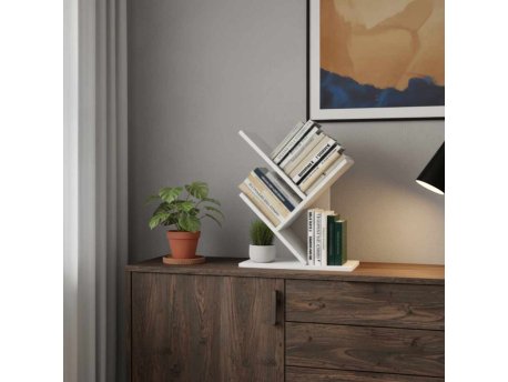 HANAH HOME Polica za knjige Tree - White
