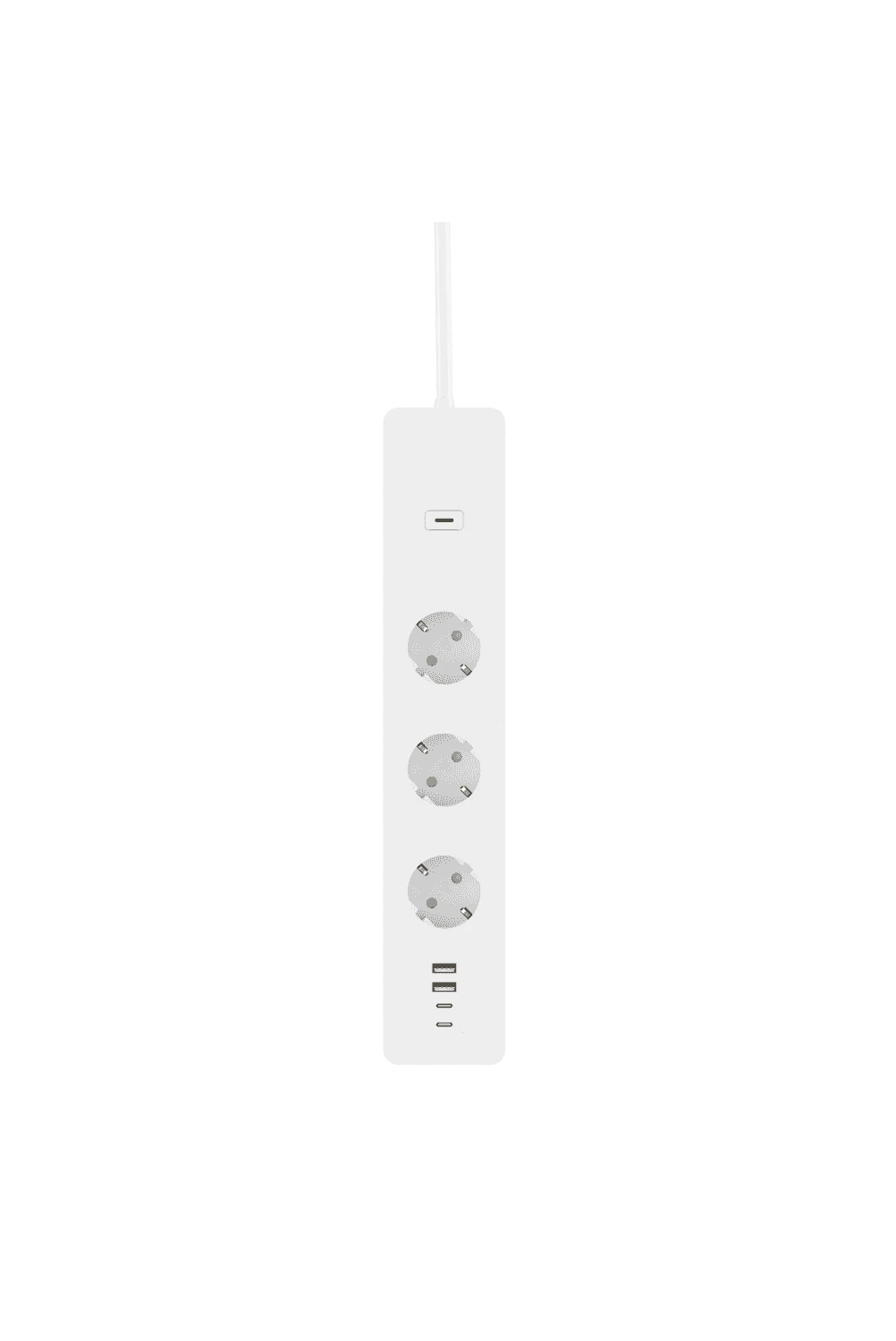 Woox R6132 WiFi pametni produžni kabl sa merenjem potrošnje 3 utičnice + 2 USB A + 2 USB C utičnice 1.5m beli