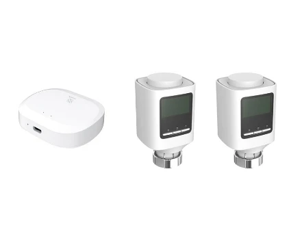 Woox R7067 Zigbee pametni bežični set čvorište i 2x ventil za radijatore