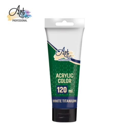 Akrilna boja Titanium White 120 ml ARTLINE ART169