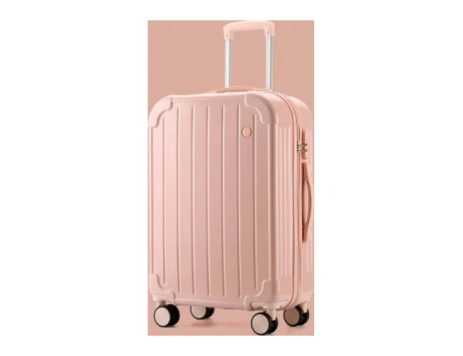 RED Wide Stripe rozi kofer 26"