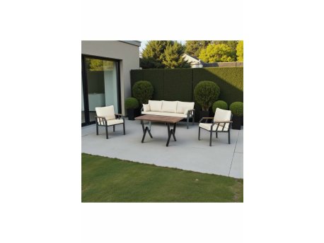 HANAH HOME Baštenska garnitura Nergiz 3+1+1 Beige