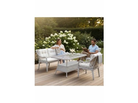 HANAH HOME Baštenska garnitura Hisar 3+1+1 Beige