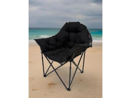 Bolzz Sklopiva stolica za kampovanje RELAX BLACK