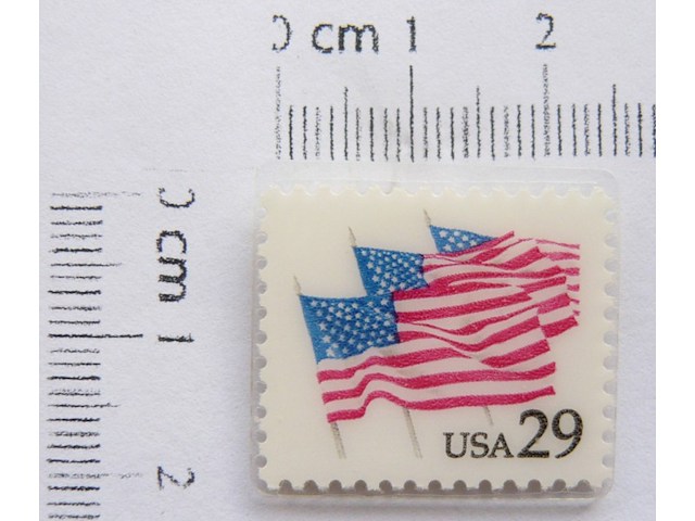 Značka - Poštanska marka, 29 Centi, zastave USA