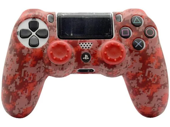 Silikonska zaštita za kontroler PS4 mine craft crvena