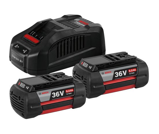 Bosch starter set 2 x akumulator GBA 36V 6,0 Ah + punjač GAL 3680 CV (1600A00L1U)