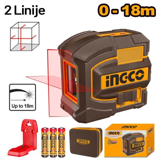 Crveni linijski laser 18m Super INGCO HLL156503