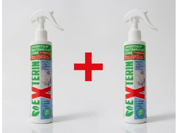 Exterin Biorazgradivo sredstvo za efikasno uklanjanje fleka bez alkohola 200ml 1+1
